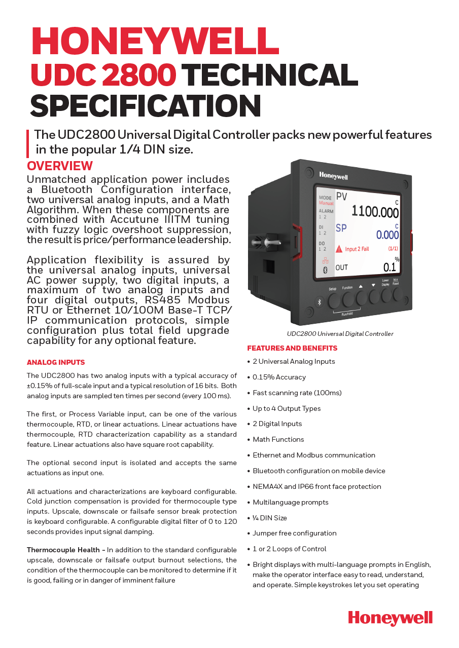 UDC2800 Process controller